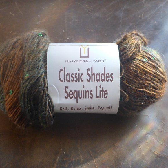 Universal Yarn | Office | Universal Yarn Classic Shades Sequins Lite Color Copper Nugget 264 Yds ...